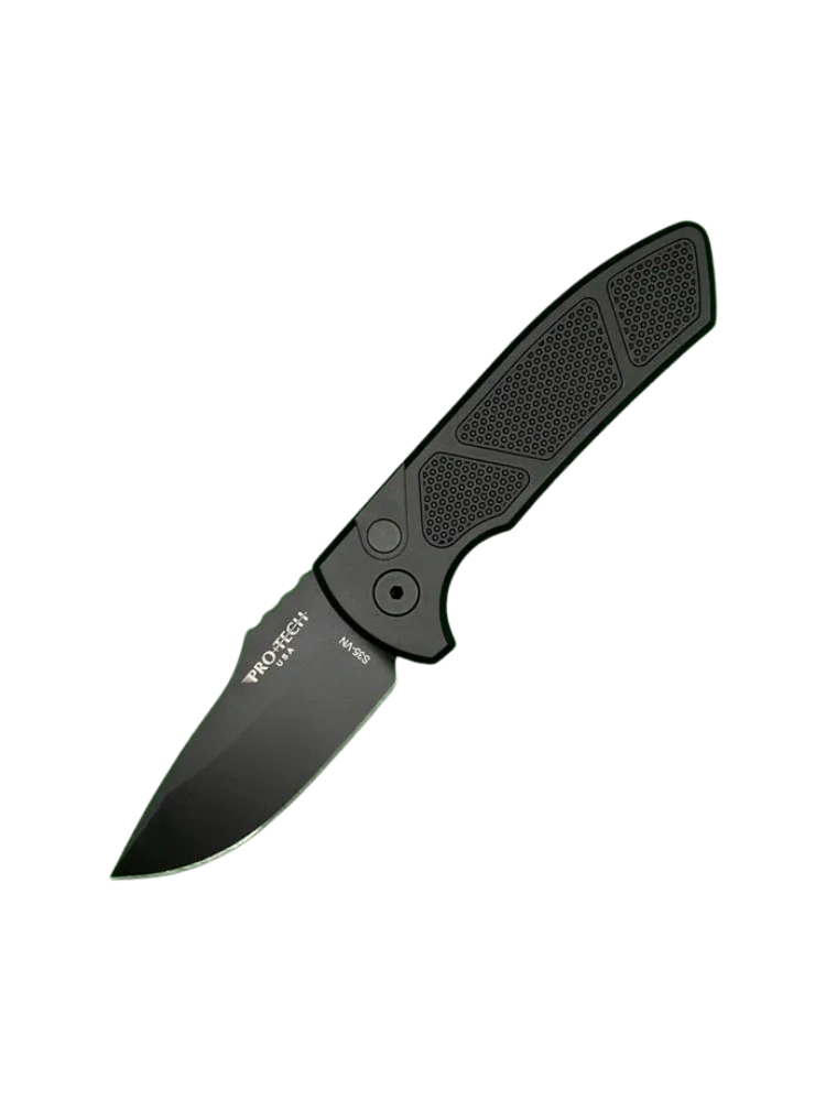 Protech SBR Auto (Black Textured Handle, Black Blade) LG407 – Springfield EDC