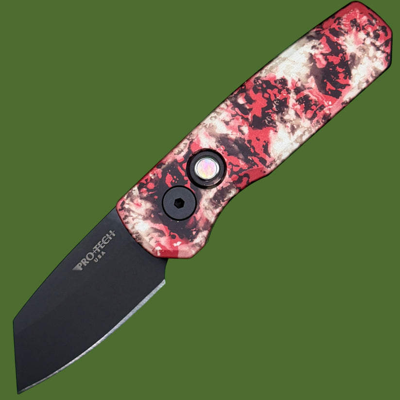 Protech Runt 5 Auto Reverse Tanto Crimson Tiger Camo R5403-CTC ...