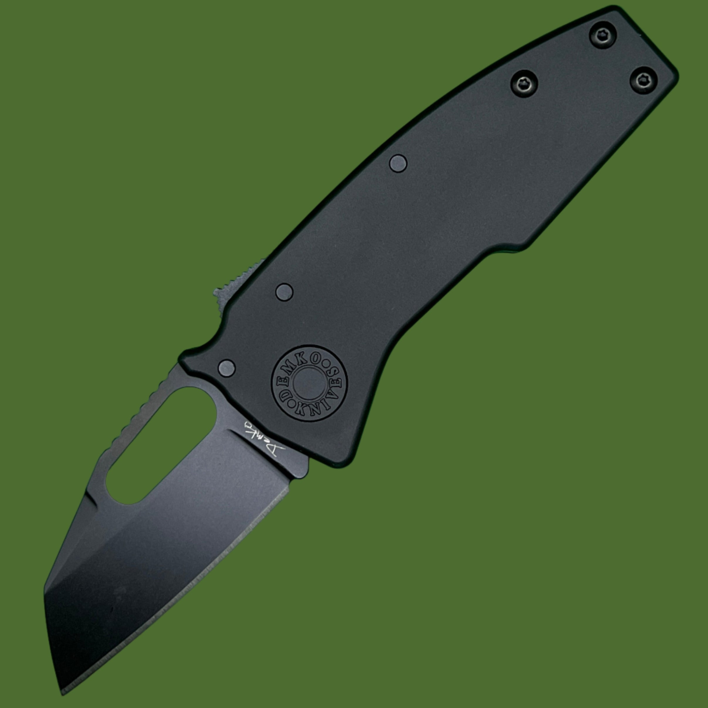 Demko Nano Shark Stealth Sharks Foot Black Aluminum – Springfield EDC